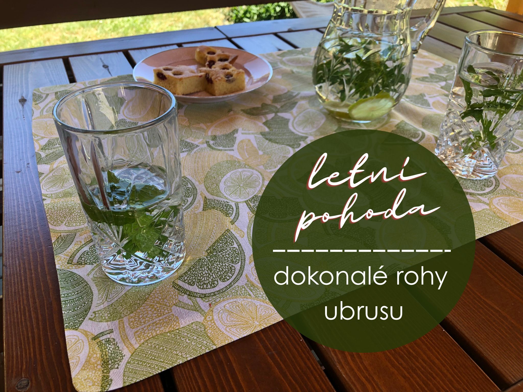 Návod jak ušít krásné rohy ubrusu